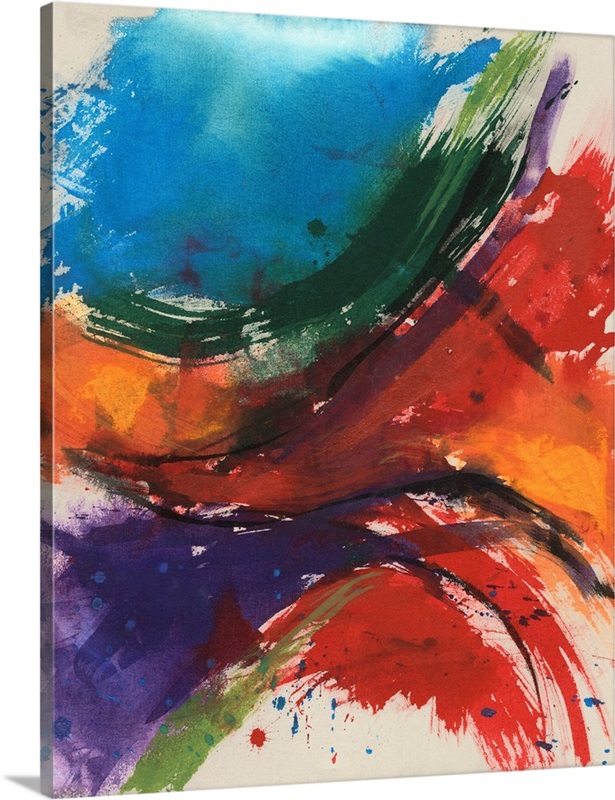 Primary Splash I | Great Big Canvas