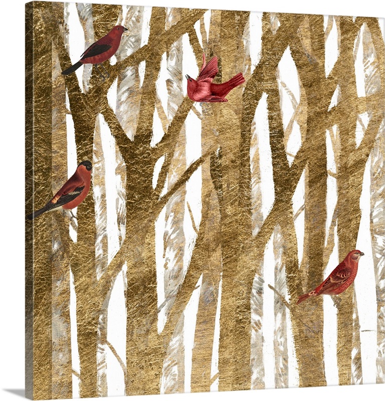 Red Bird Christmas I | Great Big Canvas