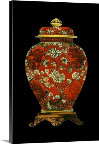 Red Porcelain Vase II | Great Big Canvas