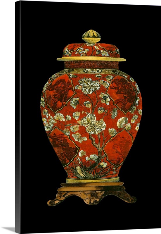 Red Porcelain Vase II | Great Big Canvas