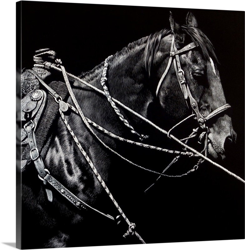 Rigging I Scratchboard Art | Great Big Canvas