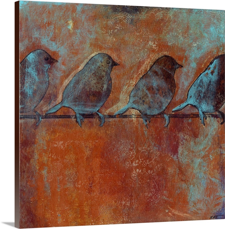 Row of Sparrows II | Great Big Canvas
