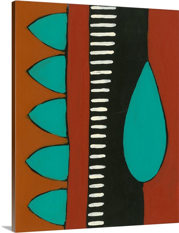 Rust & Teal Patterns I | Great Big Canvas