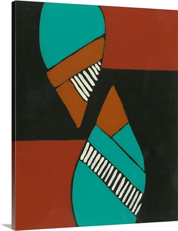 Rust & Teal Patterns VIII | Great Big Canvas