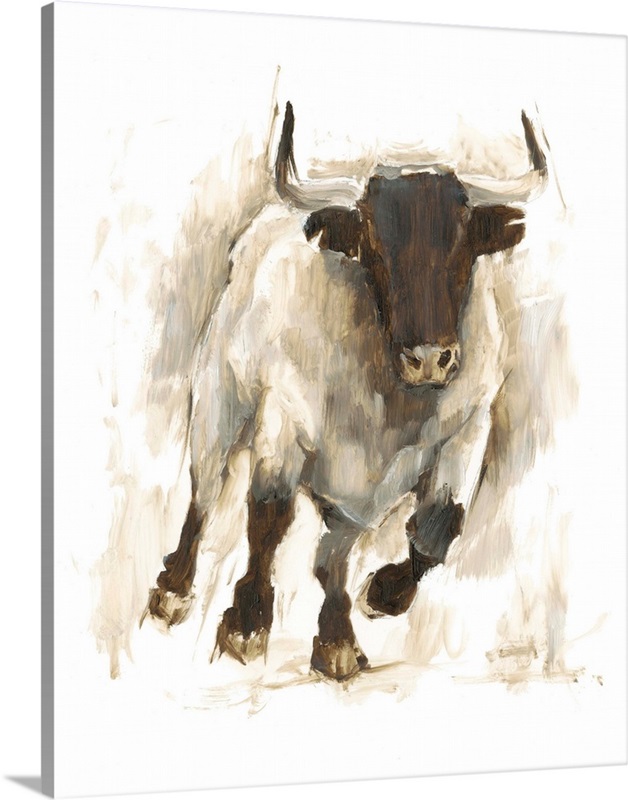 Rustic Bull I | Great Big Canvas