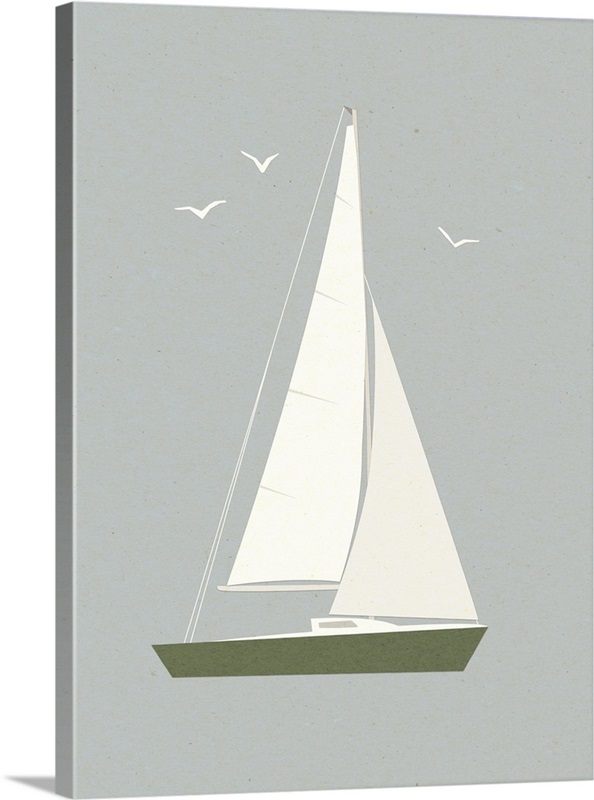 Sailboat Shapes I Wall Art, Canvas Prints, Framed Prints, Wall Peels ...