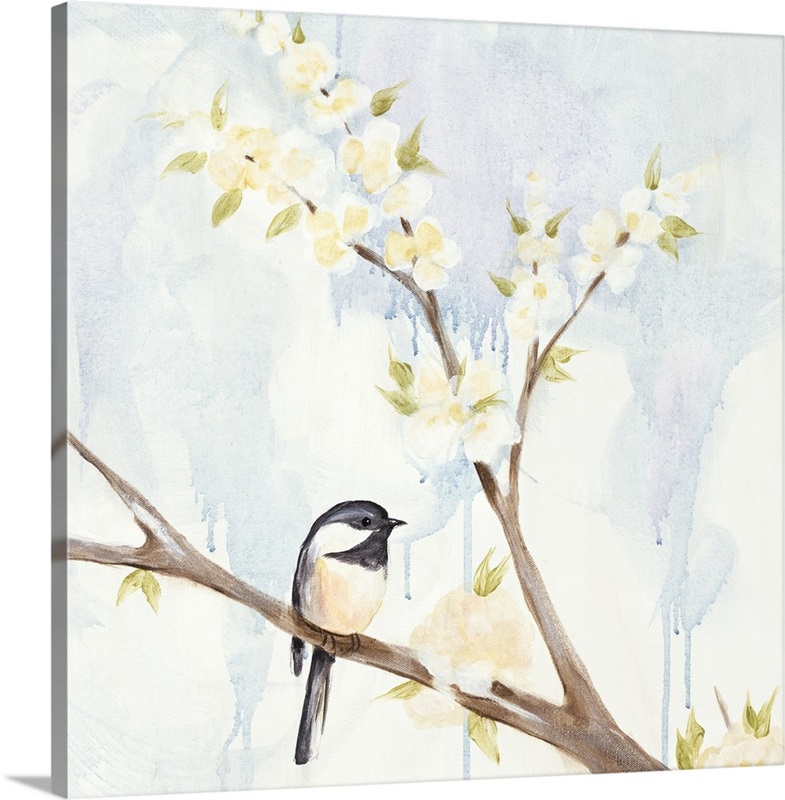 Spring Chickadees II | Great Big Canvas