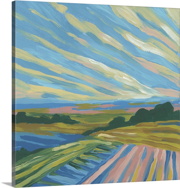 Striped Fields I | Great Big Canvas