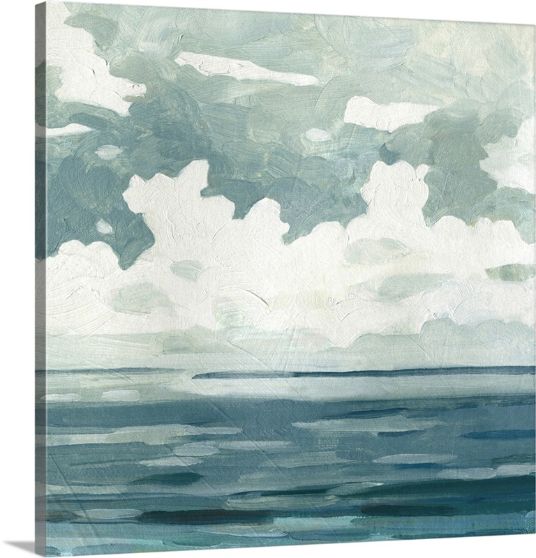 Textured Blue Seascape II | Great Big Canvas
