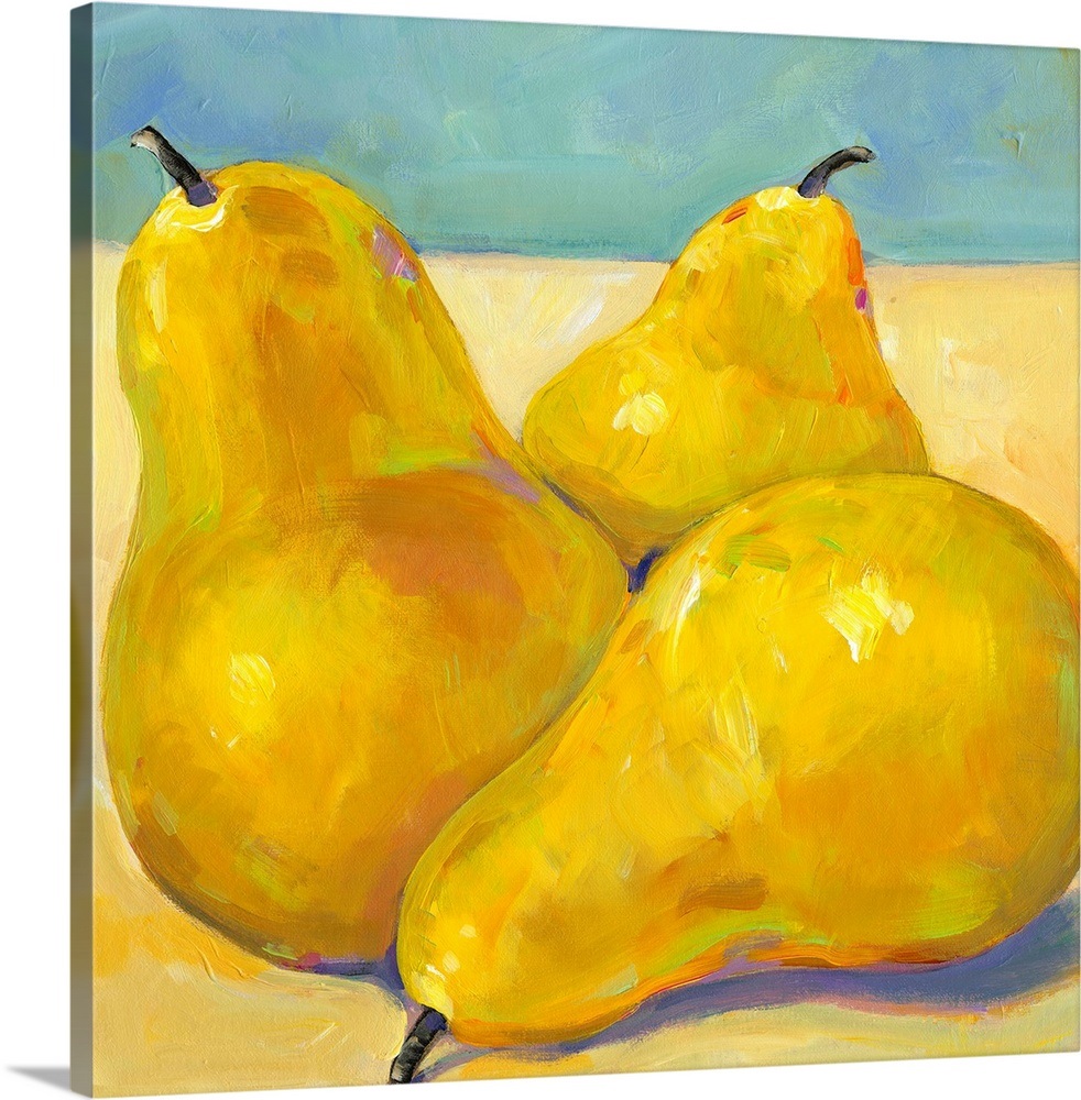 Tres Pears Wall Art, Canvas Prints, Framed Prints, Wall Peels | Great ...
