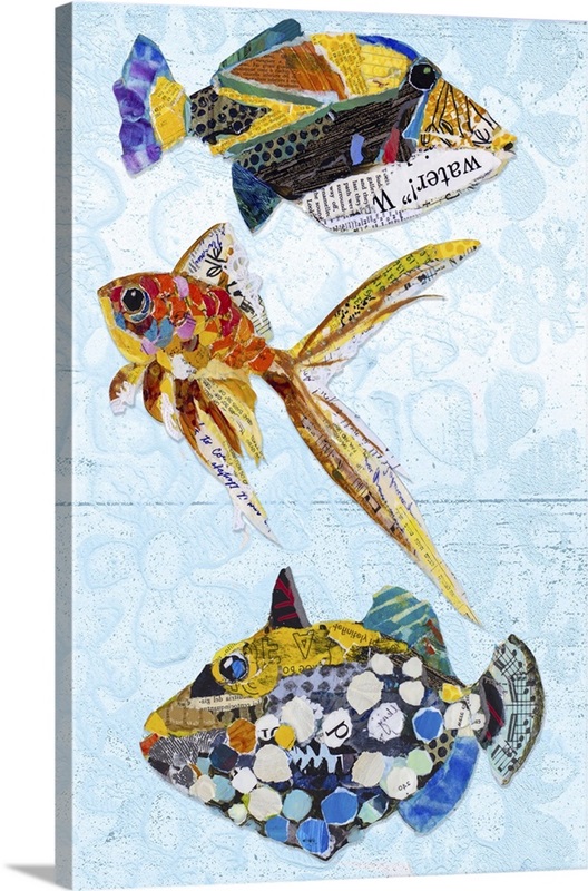 Tropical Fish Collage I | Great Big Canvas