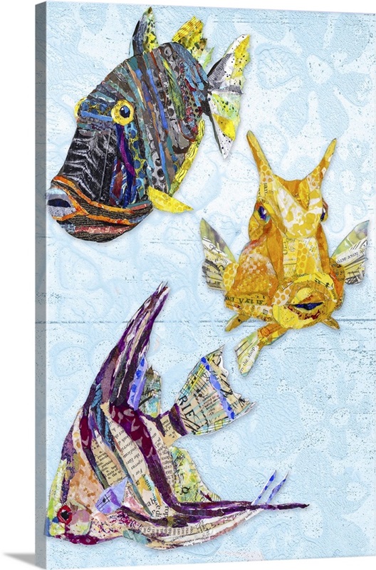 Tropical Fish Collage IV | Great Big Canvas