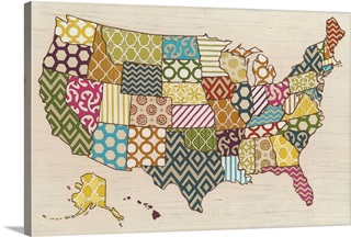 United States Maps Wall Art & Canvas Prints | United States Maps ...