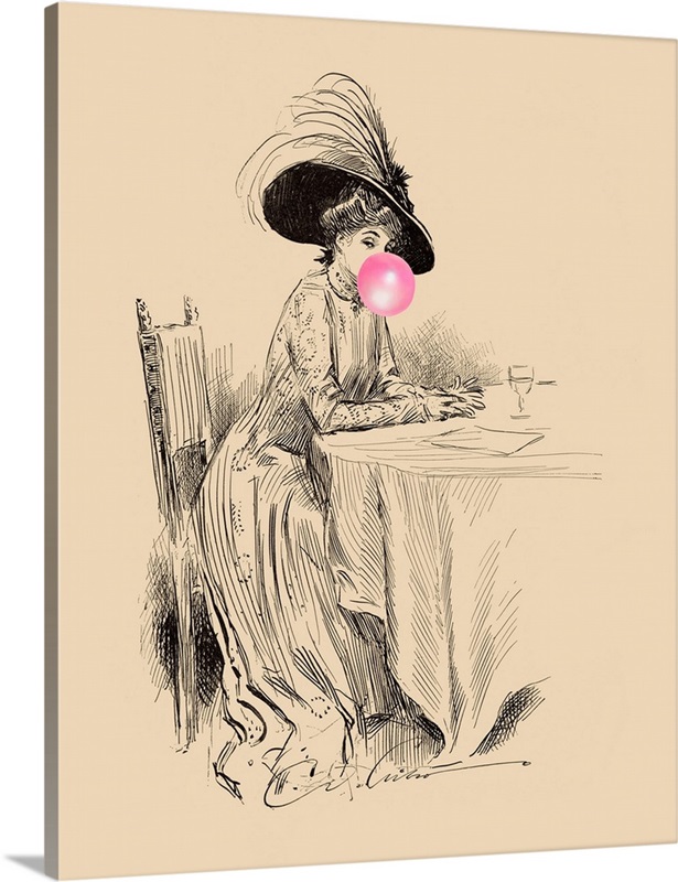 Victorian Ladies Misbehaving V | Great Big Canvas