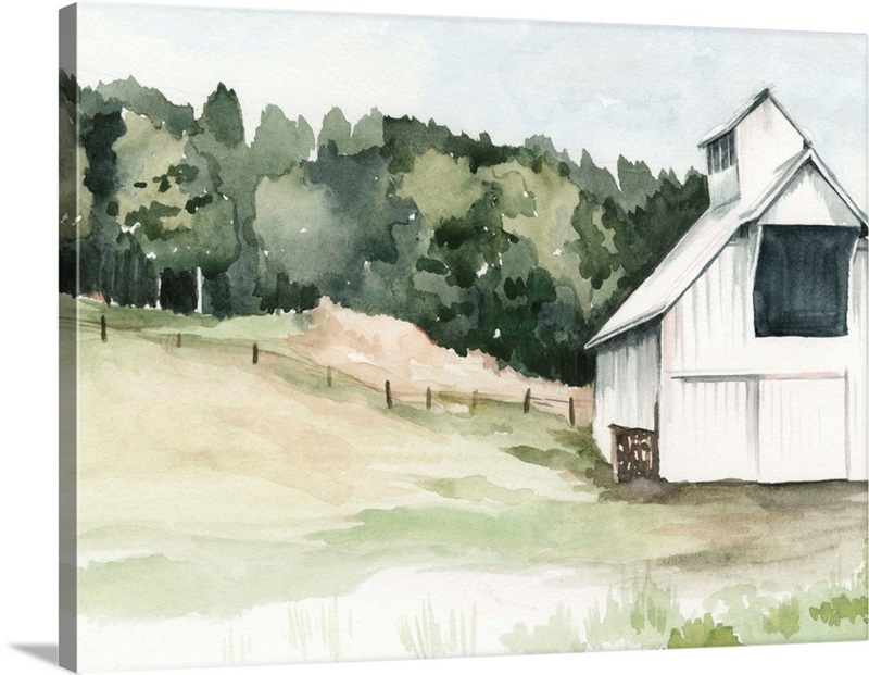 Watercolor Barn III | Great Big Canvas
