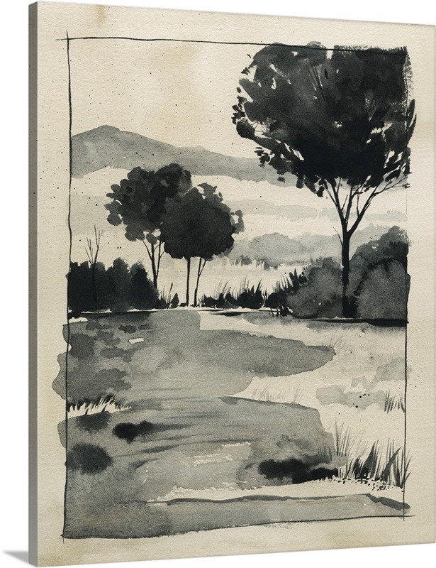 Watercolor Country Sketch I | Great Big Canvas