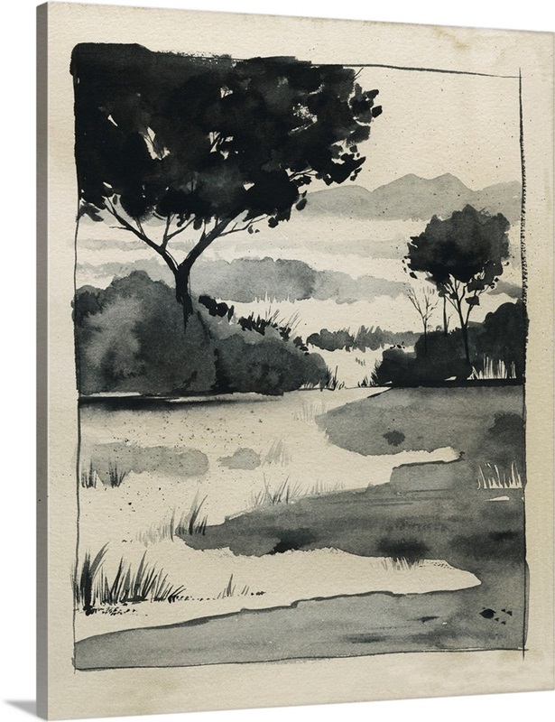 Watercolor Country Sketch II | Great Big Canvas