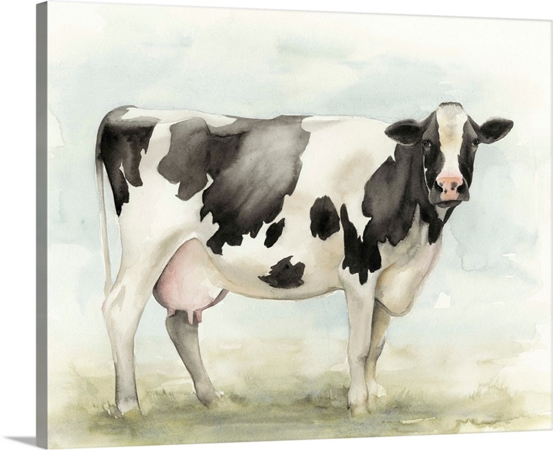 Watercolor Cow I | Great Big Canvas