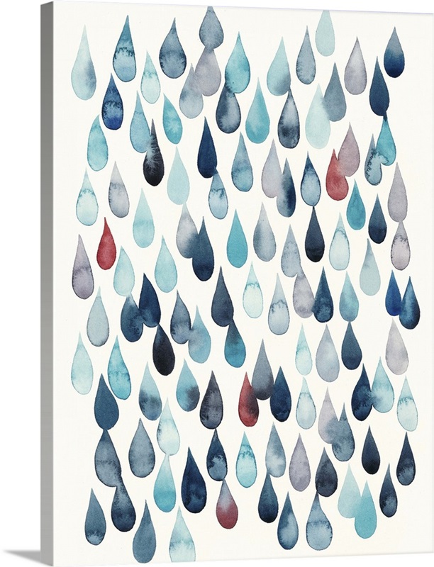 Watercolor Drops I Wall Art, Canvas Prints, Framed Prints, Wall Peels ...