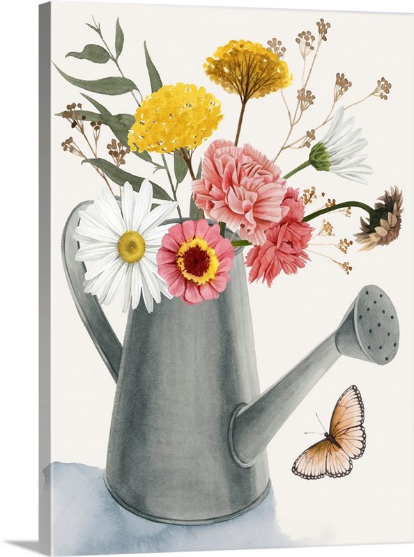 Watering Can Bouquet II | Great Big Canvas