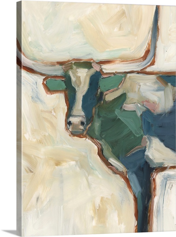 Western Pop Cattle II | Great Big Canvas