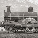 Crampton's Railway Steam Locomotive Engine, 19th Century Wall Art ...