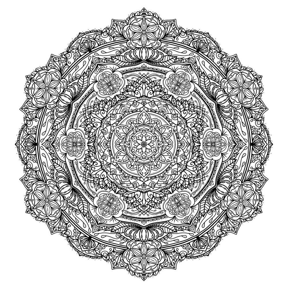 Stipple Mandala III Wall Art, Canvas Prints, Framed Prints, Wall Peels ...