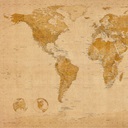 World Map made up of brightly colored paint Wall Art, Canvas Prints ...