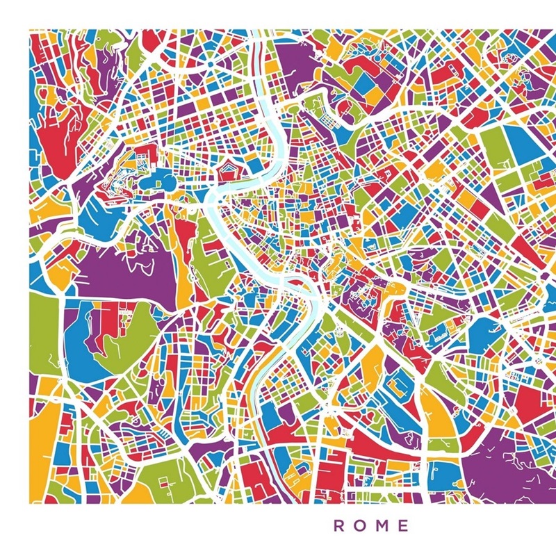 Street Maps Wall Art & Canvas Prints | Street Maps Panoramic Photos ...