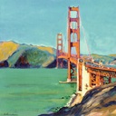 Abstract A Golden State Wall Art, Canvas Prints, Framed Prints, Wall ...