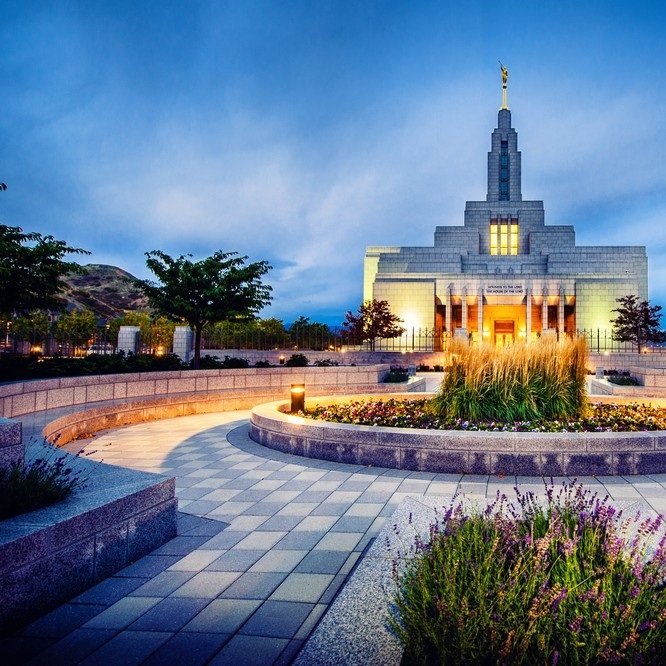 Draper Utah Temple Wall Art & Canvas Prints | Draper Utah Temple ...